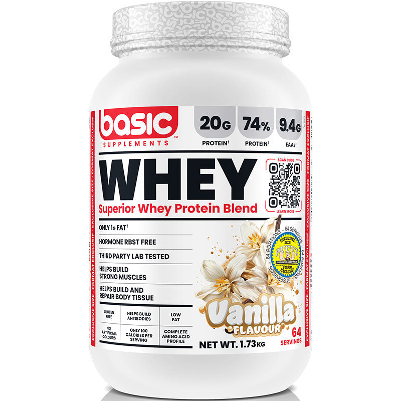Basic Supplements 4lb Whey Blend — Popeye's Supplements Ontario