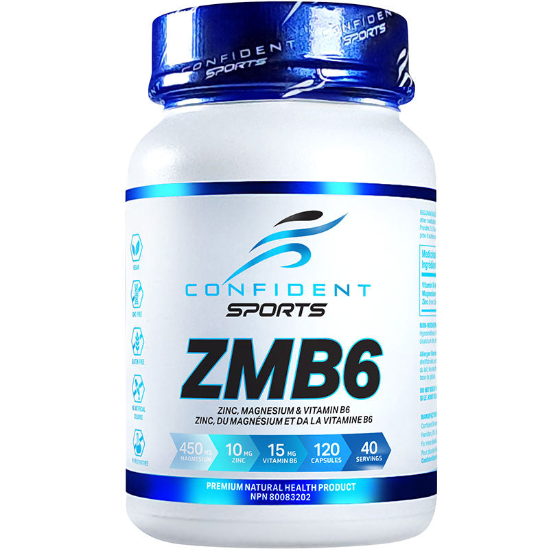 Confident Sports ZMA 120 Caps — Popeye's Supplements Ontario