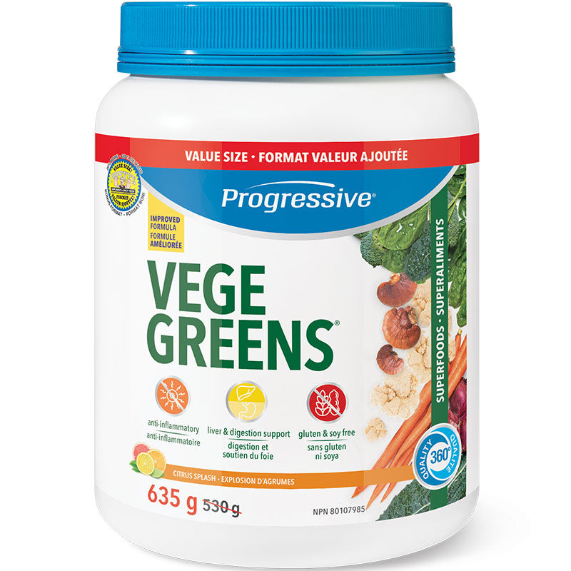 Progressive VegeGreens 72 Servings — Popeye's Supplements Ontario