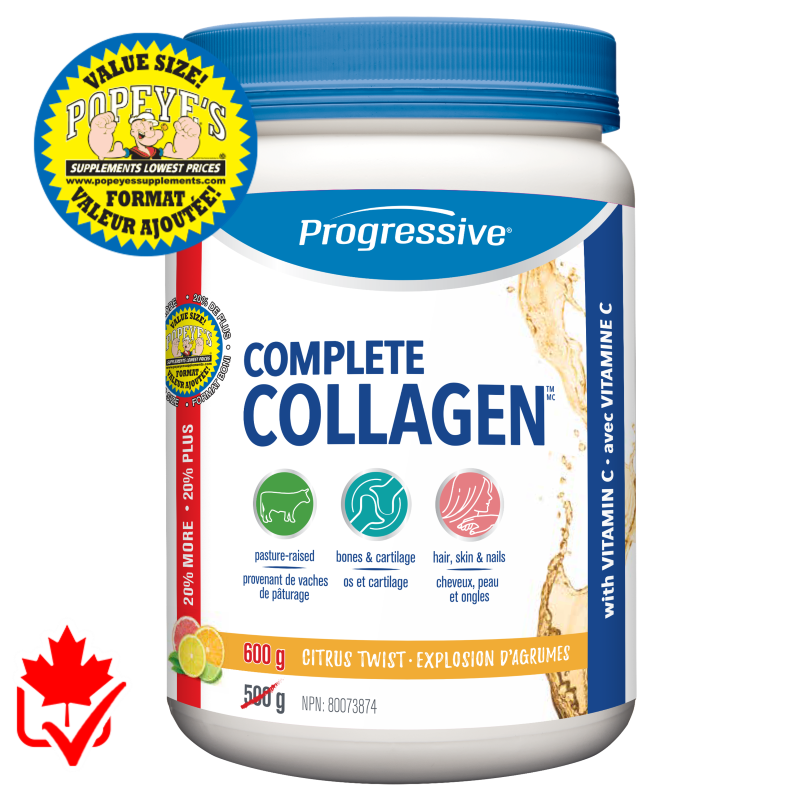 Progressive Complete Collagen 600g — Popeye's Supplements Ontario